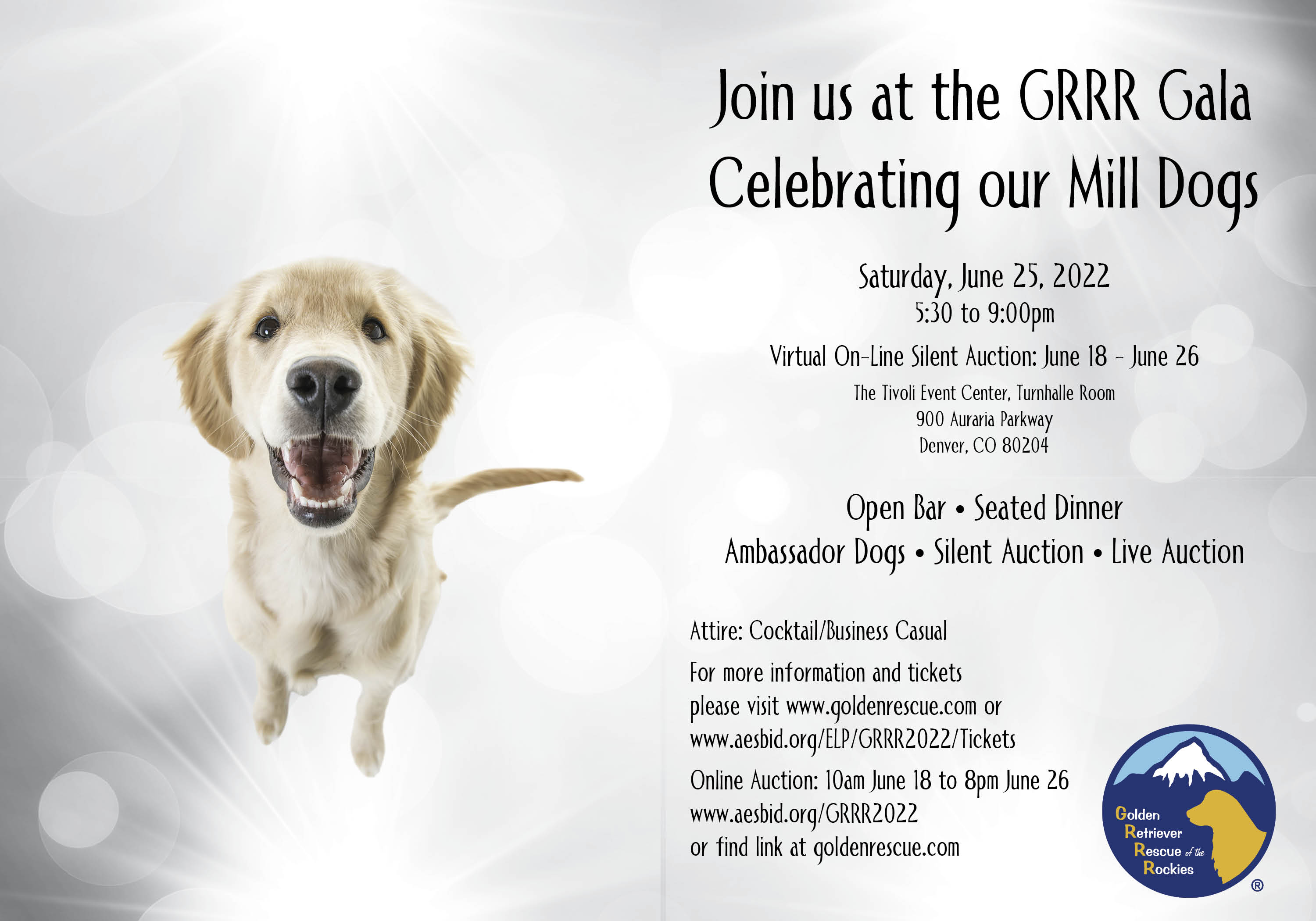 Annual GRRR GALA (In Person-6/24/23; Virtual-6/17/23-6/24/23) - Golden ...